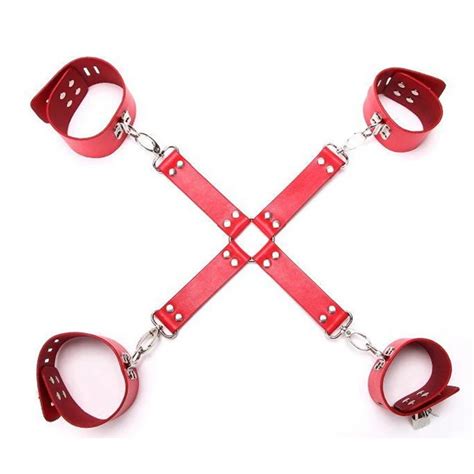 ISHINE Sex Accessories Cross Bracelet Handcuff And Leg Cuff Accessories Sexy Binding Bondage Set