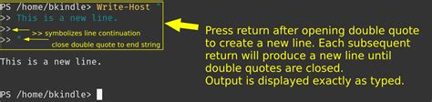 Understanding When And When Not To Create Powershell New Lines