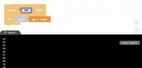 Gyroscope And Accelerometer Foundations Of Programming With Blockly