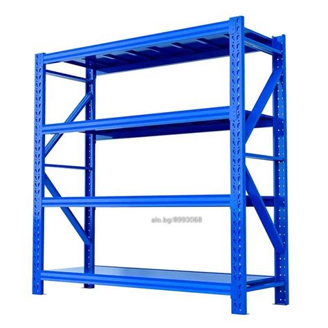 Метален стелаж с метални рафтове Търговско и ресторантьорско оборудване Бургас Размери