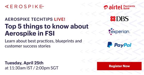 Aerospike On Linkedin Top 5 Things To Know About Aerospike In Fsi