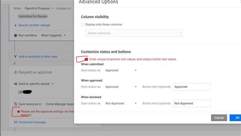 Issues Setting Up Approval Request — Smartsheet Community
