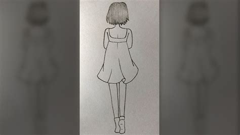 Как нарисовать ДЕВОЧКУ в полный рост Арт для срисовки карандашом Youtube
