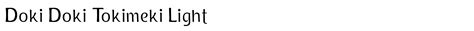 Doki Doki Tokimeki Font Webfont And Desktop Myfonts