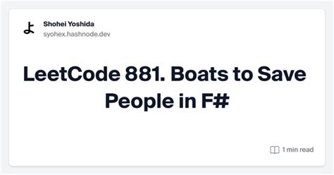 Shohei Yoshida On Linkedin Leetcode 881 Boats To Save People In F