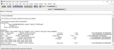 Testing Your Simbaengine Sdk Odbc Driver With Odbc Test Insightsoftware