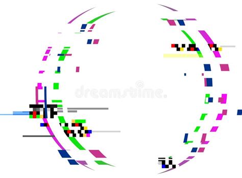 Pixel Sorting Effect Creating Colorful Abstract Circular Shapes With