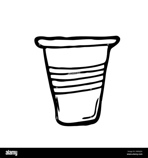 Doodle Plastic Glass Vector Sketch Of Glass Simple Icon Stock Vector Image And Art Alamy