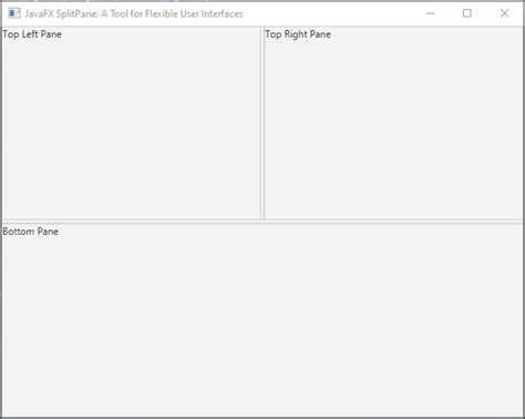 Javafx Splitpane A Tool For Flexible User Interfaces