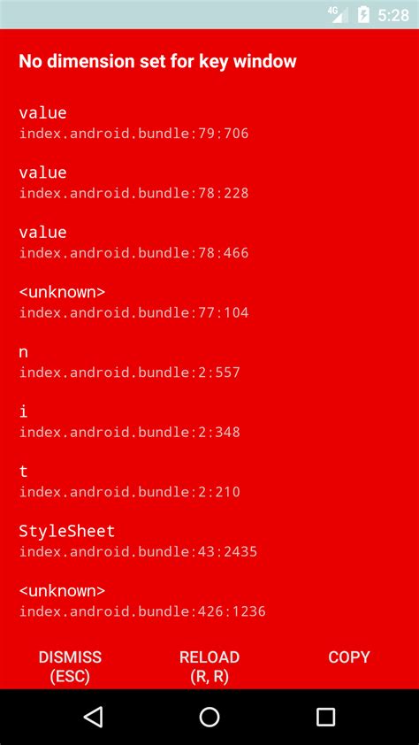 Reactjs No Dimensions Set For Key Window React Stack Overflow