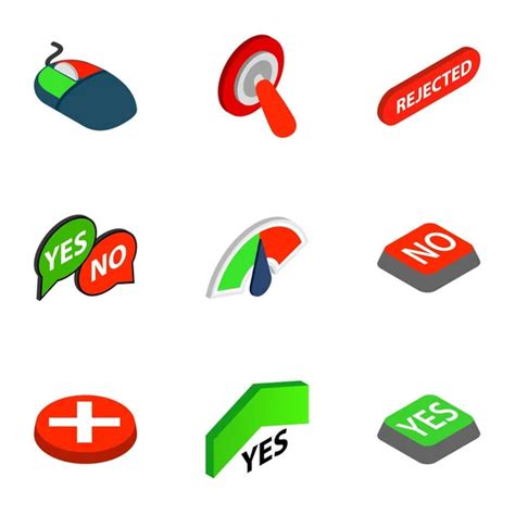 Yes and No button. — Stock Vector © studiom1 #7165682