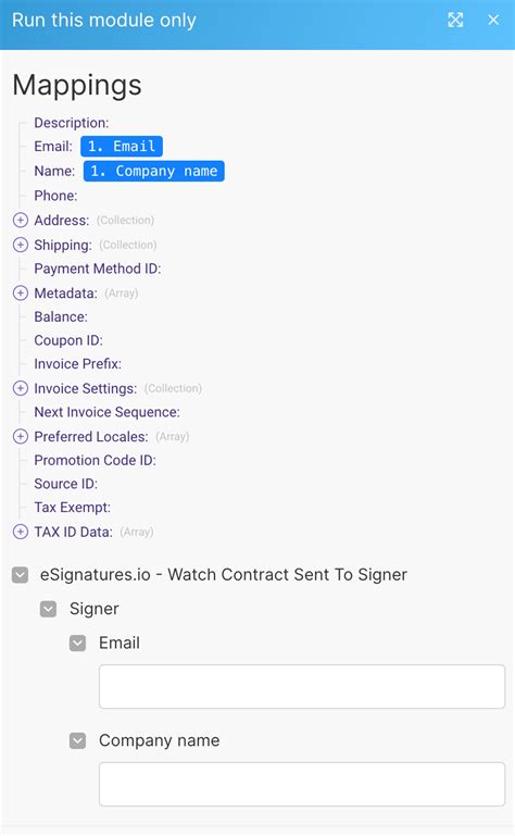 Values In Mapped Fields Show Up Blank After Testing Module Getting