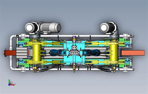 连铸机的拉丝和启动装置 Solidworks 2016 模型图纸下载 懒石网