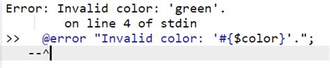 What Is The Use Error And Debug Directives In Sass Geeksforgeeks