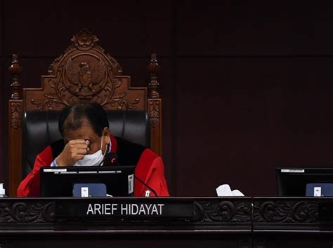 Hakim Mk Arief Hidayat Sistem Bernegara Di Ri Sedang Tak Baik Baik Saja