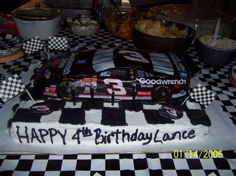 4th Birthday Dale Earnhardt Car Cake