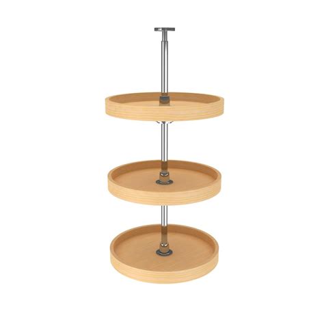 Rev A Shelf 18 In Banded Wood Full Circle Lazy Susans 3 Shelf LD 4BW 063 1836 1 The Home Depot