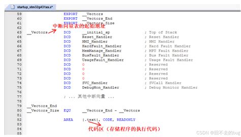 Stm32内存五区及堆栈空间大小设置（启动文件浅析）stm32堆栈空间大小设置 Csdn博客