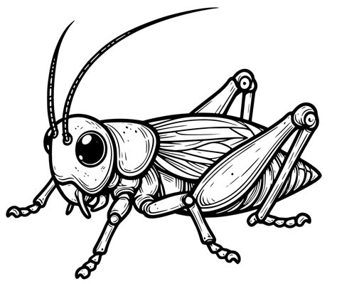 Desenhos De Grilo Para Imprimir E Colorir