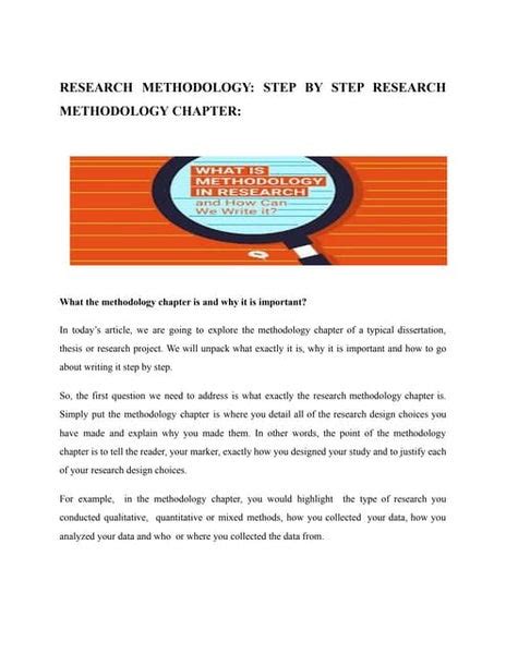 Difference Between Research Method And Research Methodology Pdf