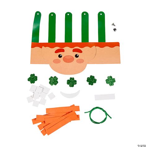 3d Paper Strip Leprechaun Ornament Craft Kit Makes 12 Oriental Trading