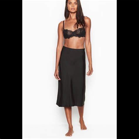 Victorias Secret Skirts Nwt Victorias Secret Satin Midi Slip Skirt