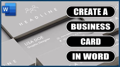 How To Set Up Business Card Template In Word Infoupdate Org