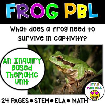 Frog Unit Research Project First Grade Project Based Learning First Grade Projects