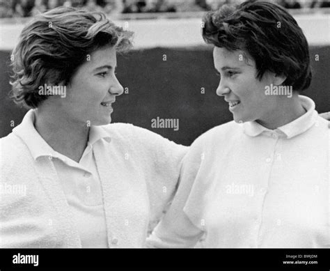 Soviet Tennis Players Anna Dmitriyeva Right And Valentina Kuzmenko Left