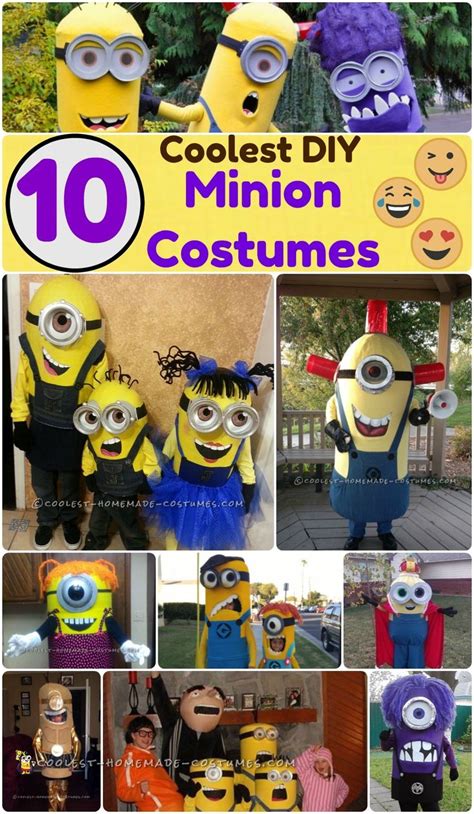 Awesome Diy Minion Costume Ideas For The Whole Family Minion Halloween Costumes Minion