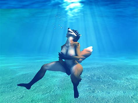 Rule 34 1girls Drowning Female Female Only Fox Fox Ears Fox Tail Furry Furry Only Masturbation