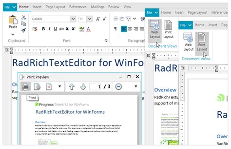 Richtexteditor Control Telerik Ui For Winforms Components Telerik