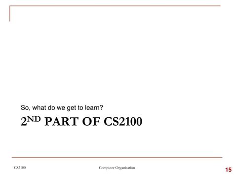 Ppt Cs2100 Computer Organisation Sg ~cs2100 Powerpoint Presentation