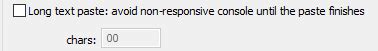 Setting For Paste Long Text Warning Gets Disabled While Editing