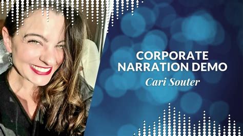 Cari Souter Corporate Narration Demo Youtube