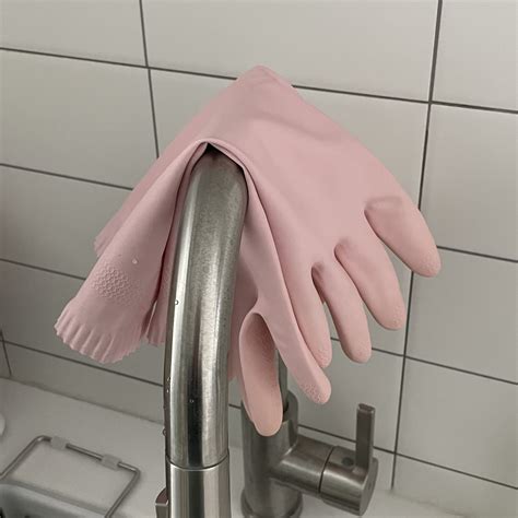 핑크 고무장갑