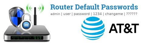 At T Default Usernames And Passwords Updated February Routerreset