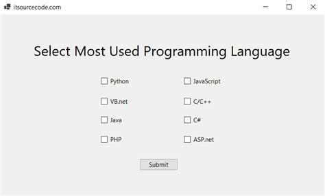 Checkbox Control In Properties Methods And Events