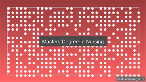 Masters Degree In Nursing