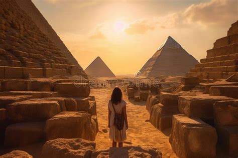 Beautiful Ancient Egypt Girl Image Stock Illustration Illustration Of