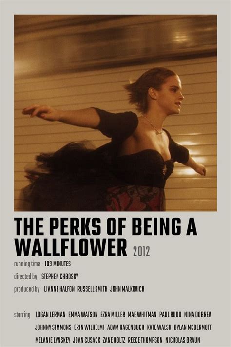 The Perks Of Being A Wallflower Film Posters Minimalist Movie