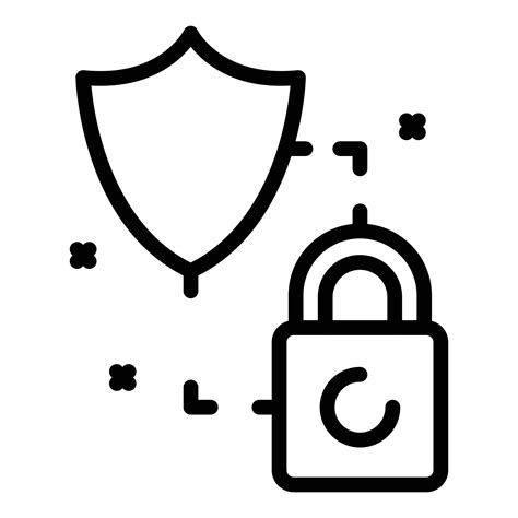 Verification Secured Icon Outline Vector Login Code 15040827 Vector