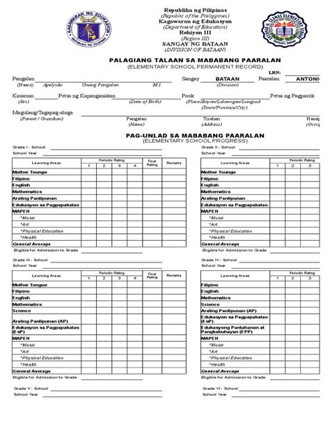 Form 137 K To 12 New Pdf Behavior Modification Learning