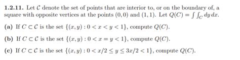 Solved Let C Denote The Set Of Points That Are Chegg
