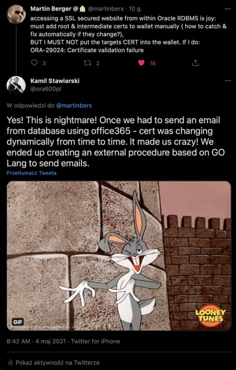 Golang As Oracle External Procedure Ora 600
