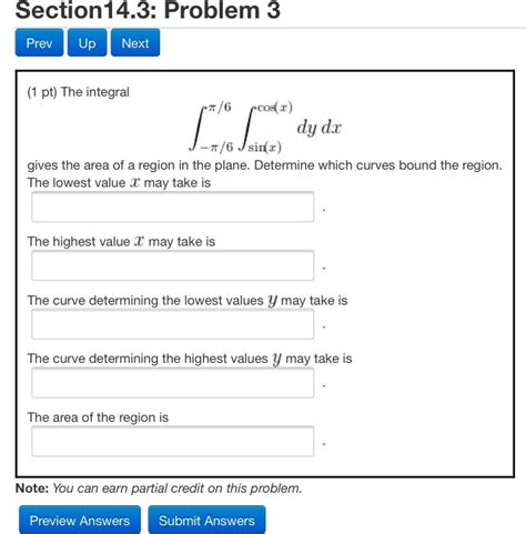 solved the integral integral pi 6 pi 6 integral sin