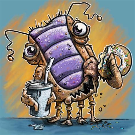 Bug W Doughnut By Tbeeillustrations On Deviantart