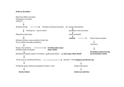 Pathway Dan Patofisiologi Bronkitis Pdf Kesehatan Holistik
