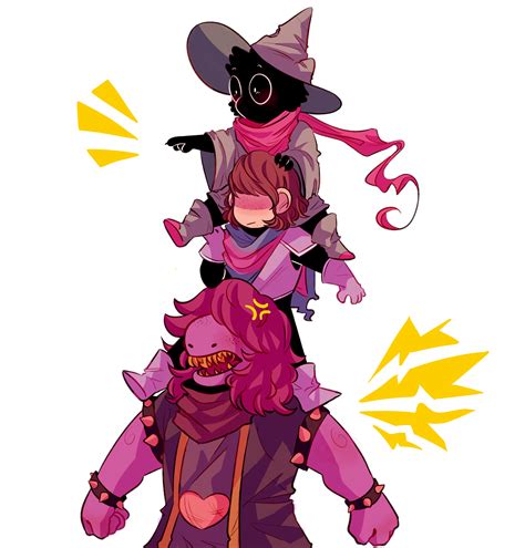 Kris Ralsei And Susie Deltarune Drawn By Nuggetu Danbooru