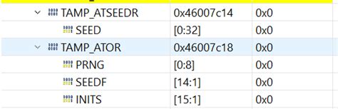 Solved Tamper Not Able To Update Into The Seed Registers